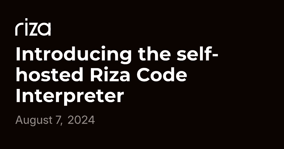 Introducing the self-hosted Riza Code Interpreter | Riza Blog